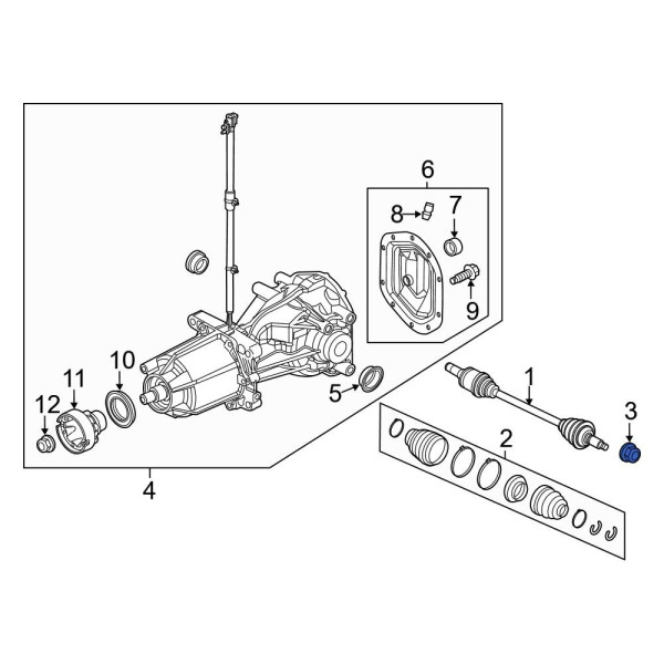 Ford OE W712435S439 - CV Joint Nut