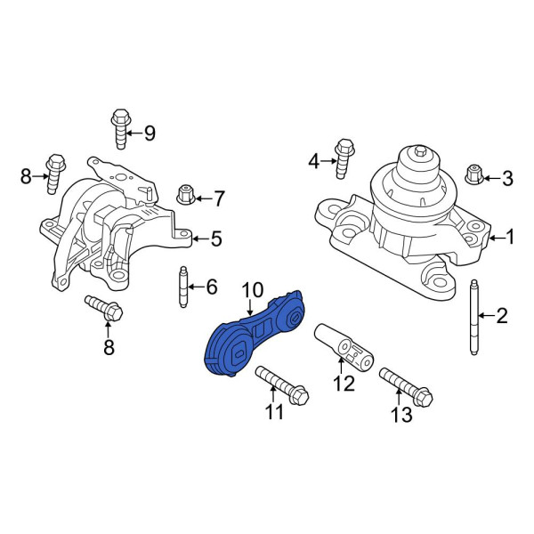 Ford OE DB5Z6068A - Engine Support Rod