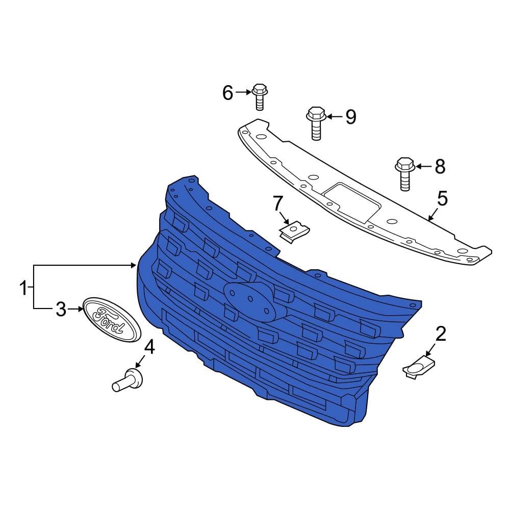 Ford OE FB5Z8200AB - Front Upper Grille