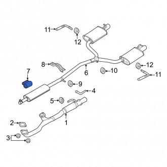 Ford Taurus OEM Exhaust Parts | Systems, Tips, Pipes — CARiD.com
