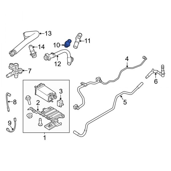 Ford OE 2X4Z6A666AA - PCV Valve