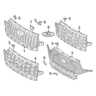 2025 Ford Explorer OEM Grilles - Billet, Mesh, LED | CARiD