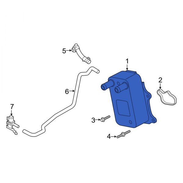 Ford OE FL3Z6A642A - Engine Oil Cooler
