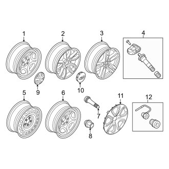 2025 Ford Explorer Replacement Factory Wheels & Rims | CARiD