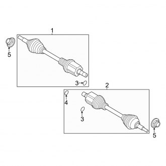 2022 Ford Explorer OEM Driveline & Axle Parts - Hubs | CARiD