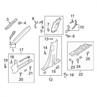 2021 Ford Explorer Pillars - Assemblies, Jambs, Braces | CARiD
