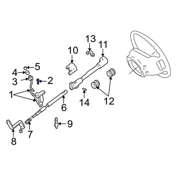 Ford OE FODZ7G357A - Automatic Transmission Manual Control Lever ...