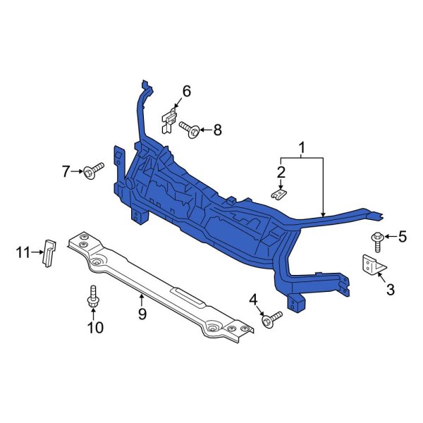Ford OE NK3Z8A284A - Front Radiator Support Panel