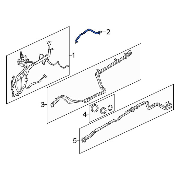 Ford OE CK4Z19972B - A/C Refrigerant Discharge Hose