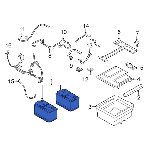 Ford OE BXT48H6610 - Vehicle Battery