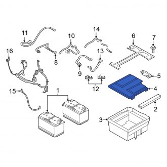 Ford E-Transit Battery Trays, Alternator Brackets, Mounts — CARiD.com