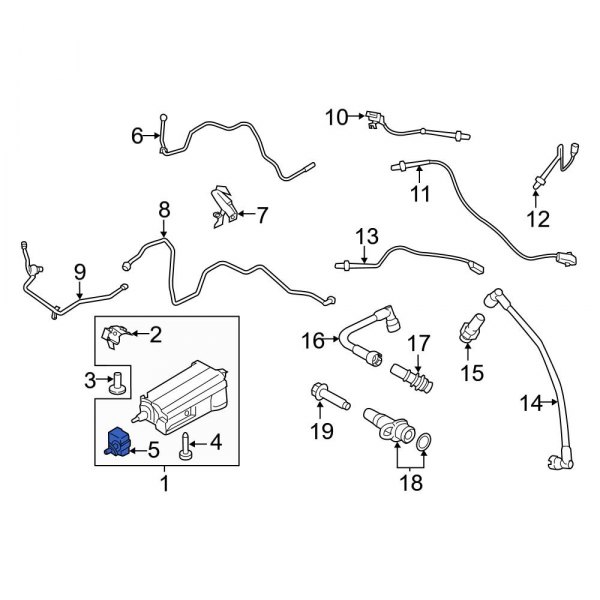 Ford OE CU5Z9F945A - Vapor Canister Purge Solenoid