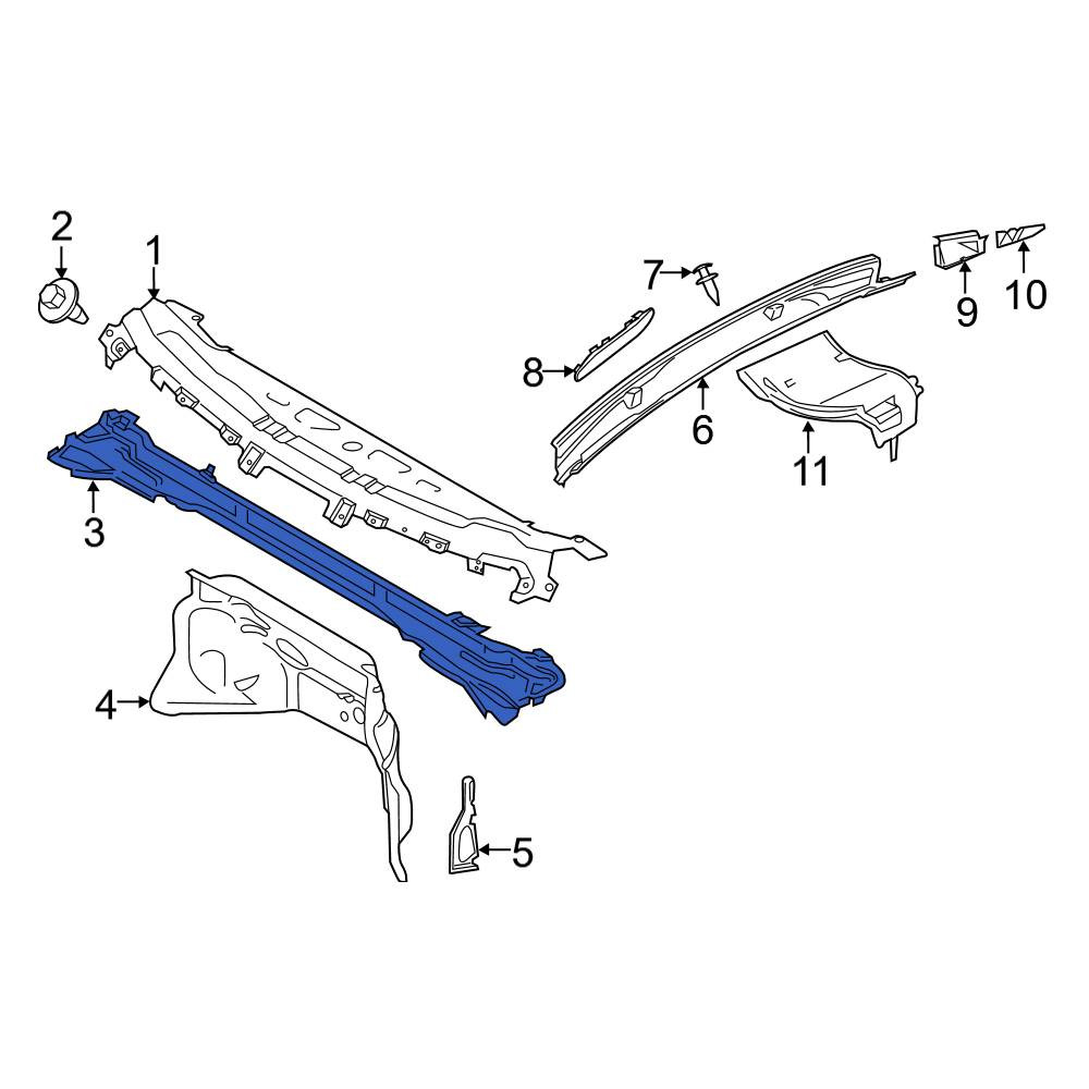 Ford OE CK4Z5402010A - Front Cowl Support