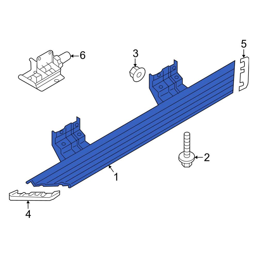 Ford OE JK4Z16451AA - Left Running Board