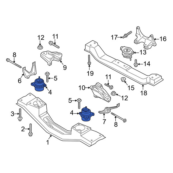 Ford OE CK4Z6096F - Front Engine Mount