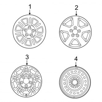 2004 Ford Sport Trac OEM Wheels & Tires | Lug Nuts — CARiD.com