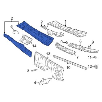 Ford Explorer Cowl Panels & Parts | Vent Grills — CARiD.com