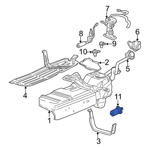 Ford OE 2C5Z9155BC - Fuel Pump Filter