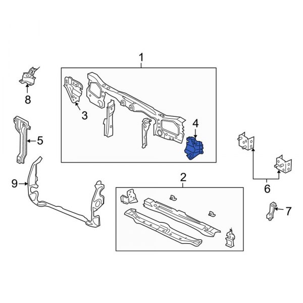Ford OE 5L8Z13A114AA - Left Headlight Bracket