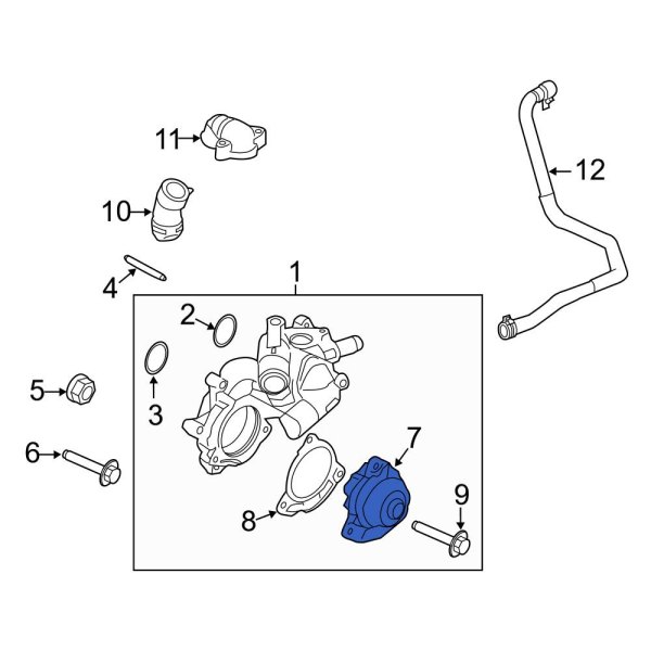 Ford OE 9L8Z8501A - Engine Water Pump