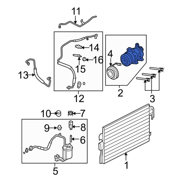 Ford OE 8L8Z19703B - A/C Compressor