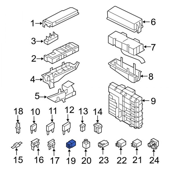 Ford OE 5L5Z13350AA - Hazard Warning and Turn Signal Flasher
