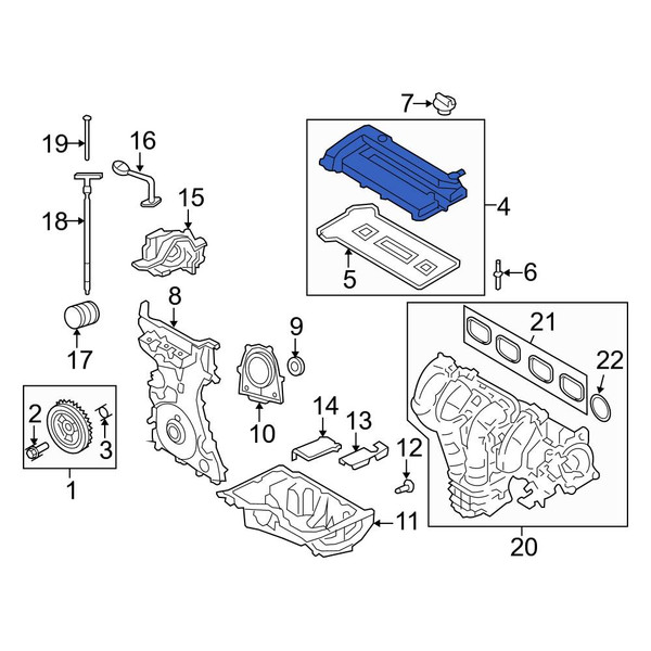 Ford OE 4S4Z6582C - Engine Valve Cover