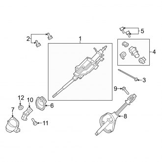 2008 Ford Escape Steering Columns, Shafts & Parts | CARiD