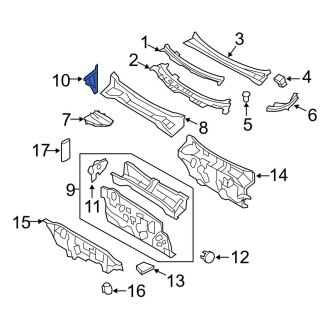 Ford Escape Cowl Panels & Parts | Vent Grills — CARiD.com