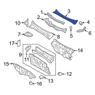 Ford Escape Cowl Panels & Parts - Vent Grills | CARiD
