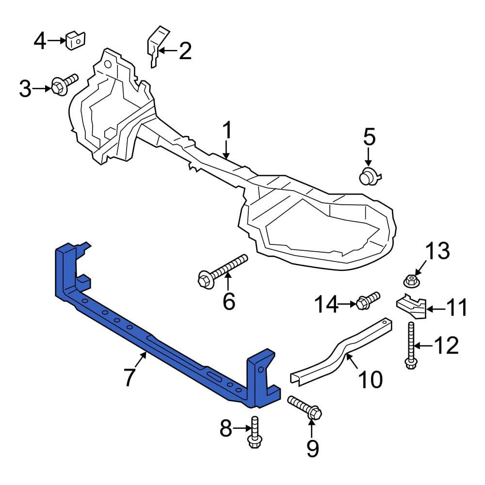 Ford OE CV6Z7810812A - Front Lower Radiator Support Tie Bar