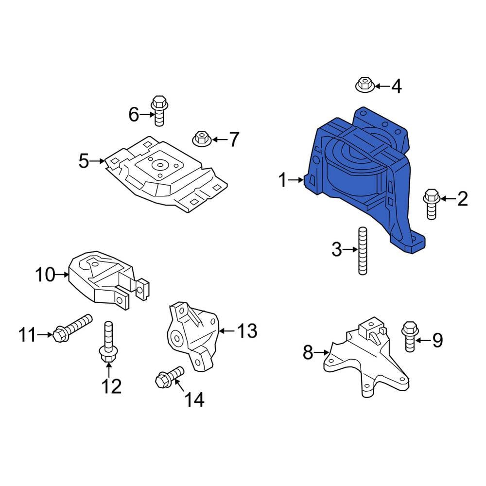Ford OE BV6Z6038A - Engine Mount