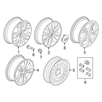 2017 Ford Escape OEM Wheels - Original Steel & Alloy Wheels | CARiD