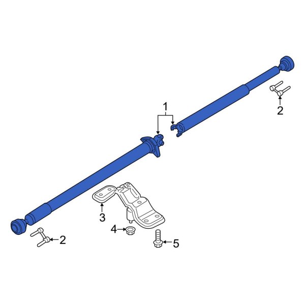 Ford OE EJ7Z4R602D - Drive Shaft