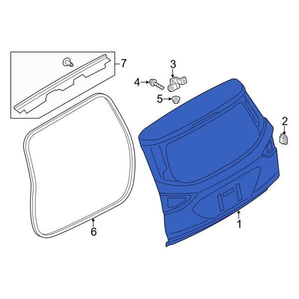 Ford OE CJ5Z7840010A - Rear Liftgate