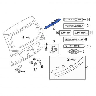 Ford Escape Trunk & Tailgate Moldings | CARiD