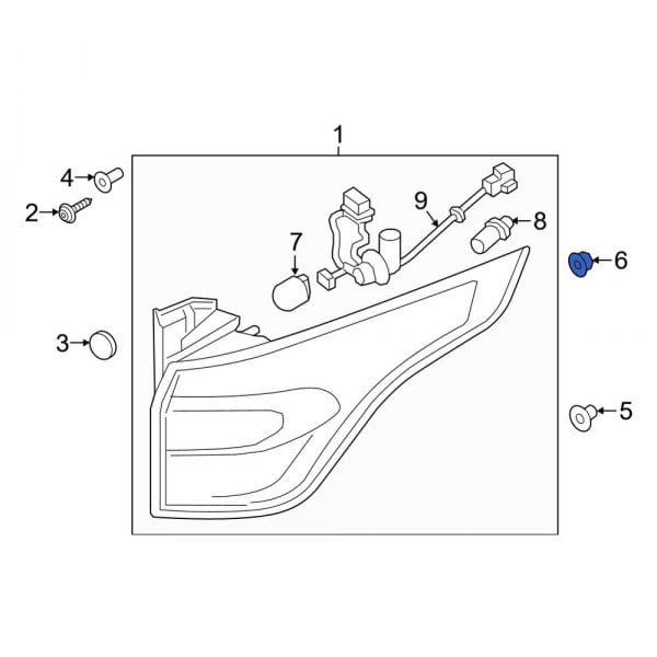 Ford OE W713579S300 - Tail Light Clip