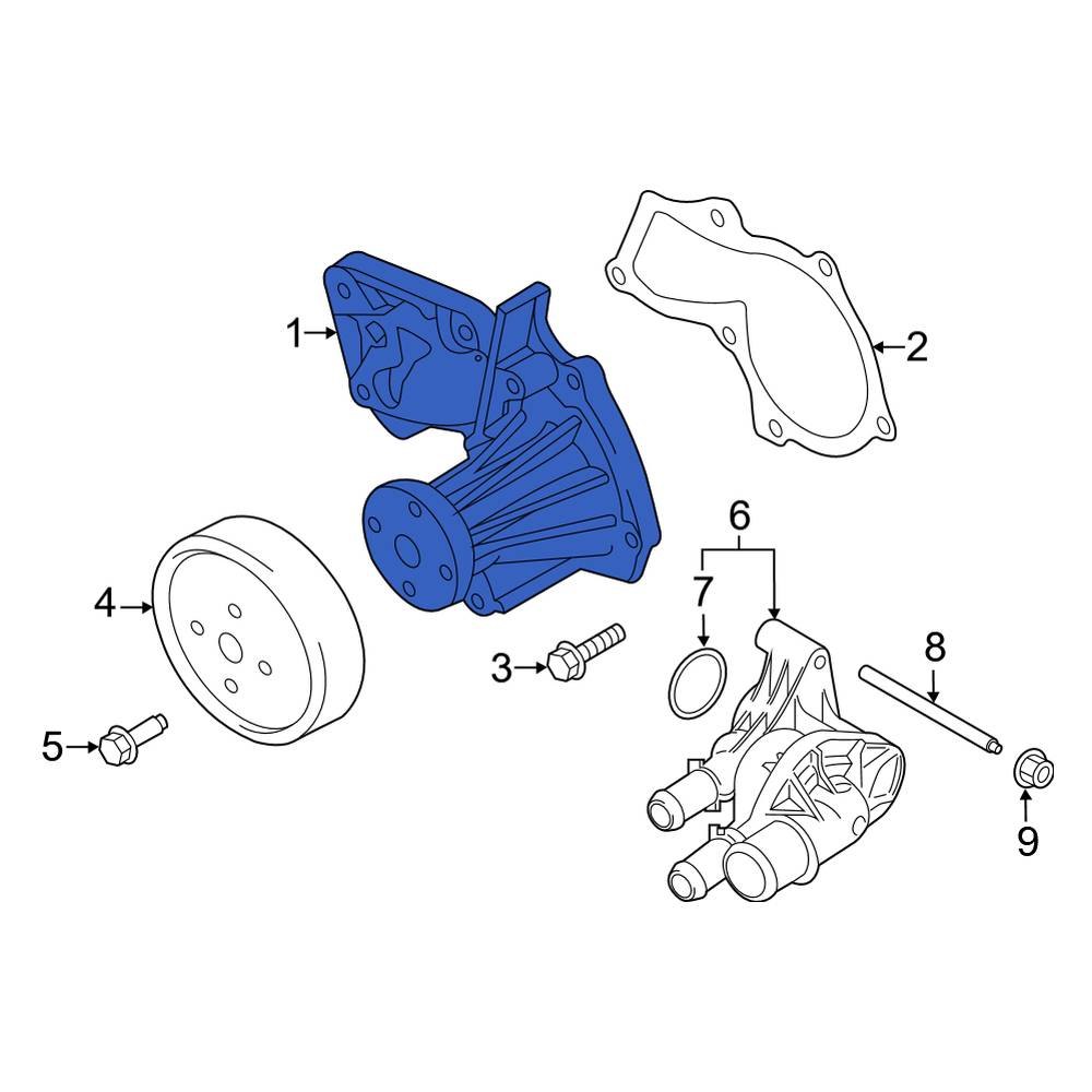 Ford OE DS7Z8501E - Engine Water Pump