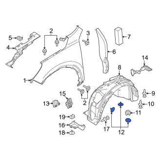 Ford Maverick Fender Support Braces & Hardware — CARiD.com