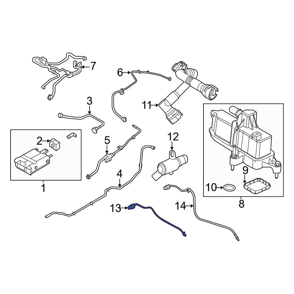 Ford OE LX6Z9G444M - Rear Oxygen Sensor