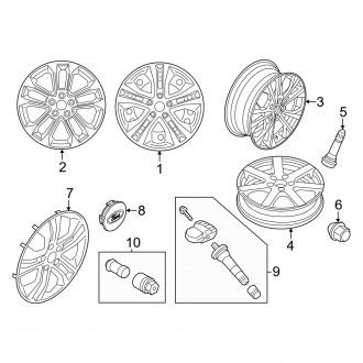 2022 Ford Escape Replacement Factory Wheels & Rims | CARiD