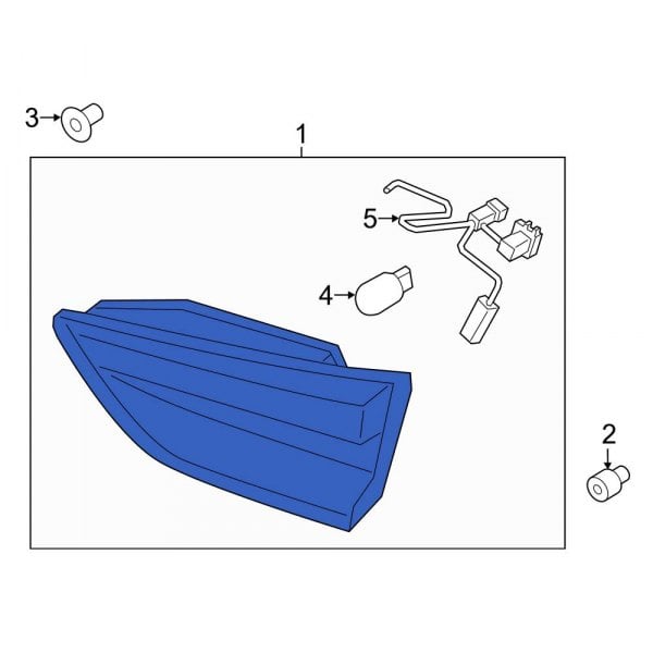 Ford OE LJ6Z13404D - Rear Right Inner Tail Light Assembly