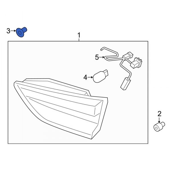 Ford OE W718155S300 - Tail Light Clip