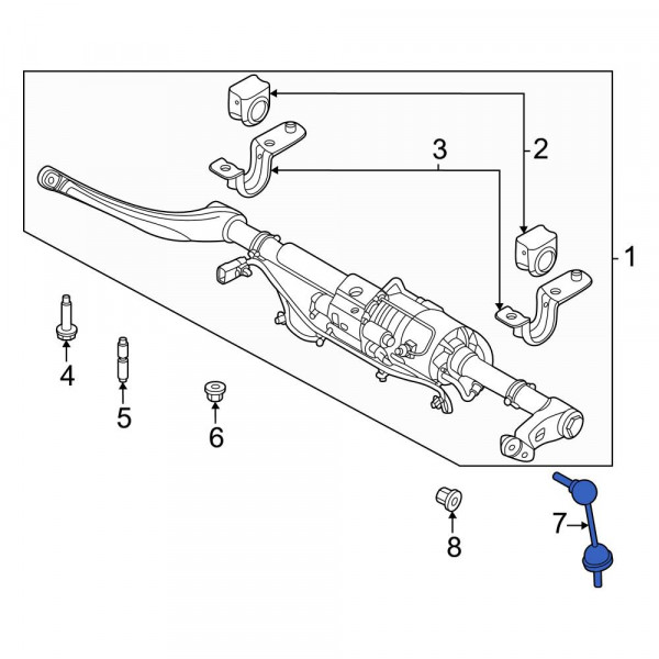 Ford OE MB3Z5K484A - Front Suspension Stabilizer Bar Link