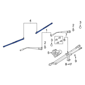 Ford Bronco OEM Wiper Blade & Washer Parts - Motors, Arms | CARiD