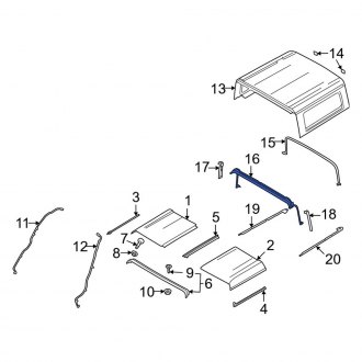Ford Bronco OEM Roofs & Parts | Panels, Drip Rails — CARiD.com