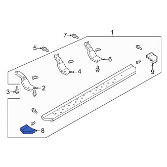 Ford Bronco Rocker Panel Hardware | Clips, Brackets — CARiD.com