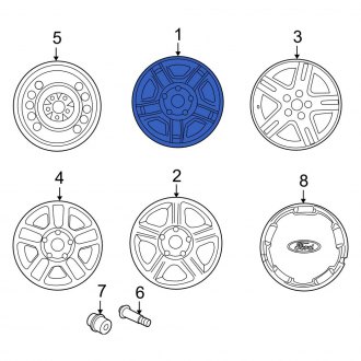 Ford Escape OEM Wheels | Original Steel & Alloy Wheels — CARiD.com