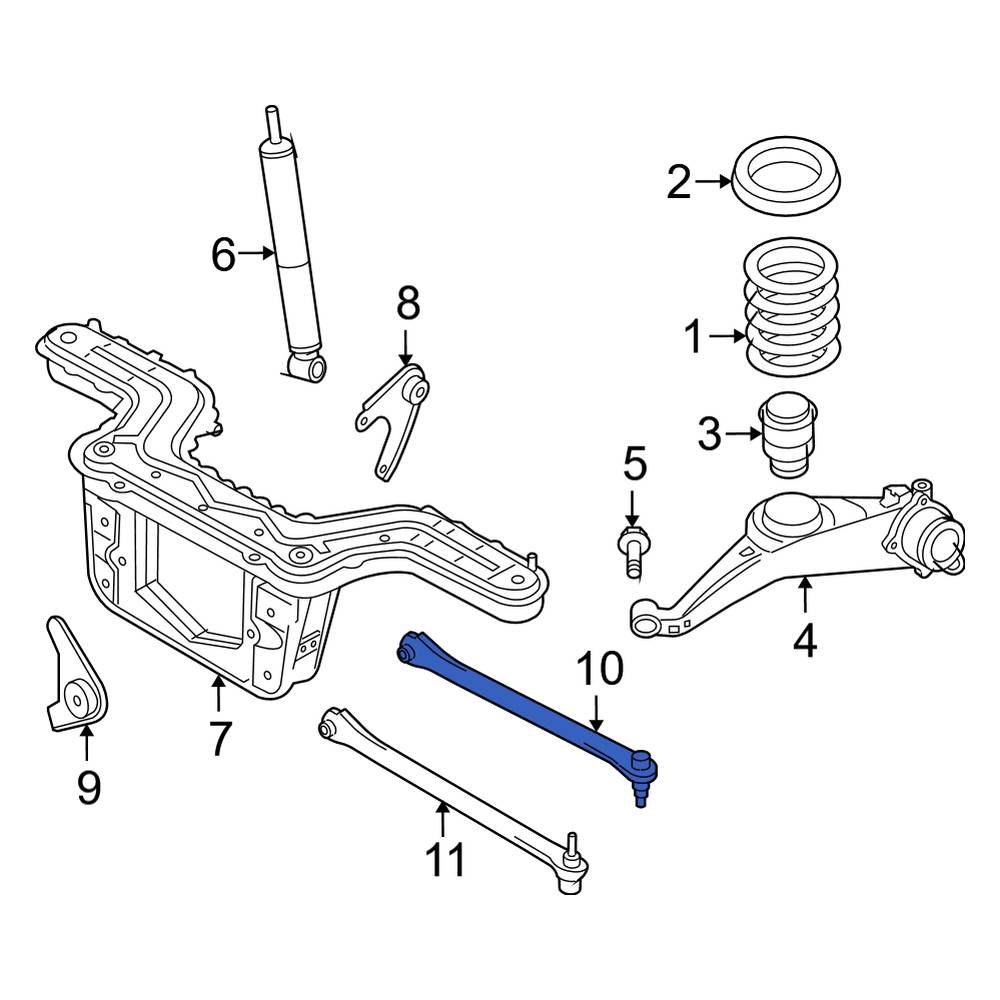 Ford OE 6L8Z3079AA - Front Left Suspension Control Arm