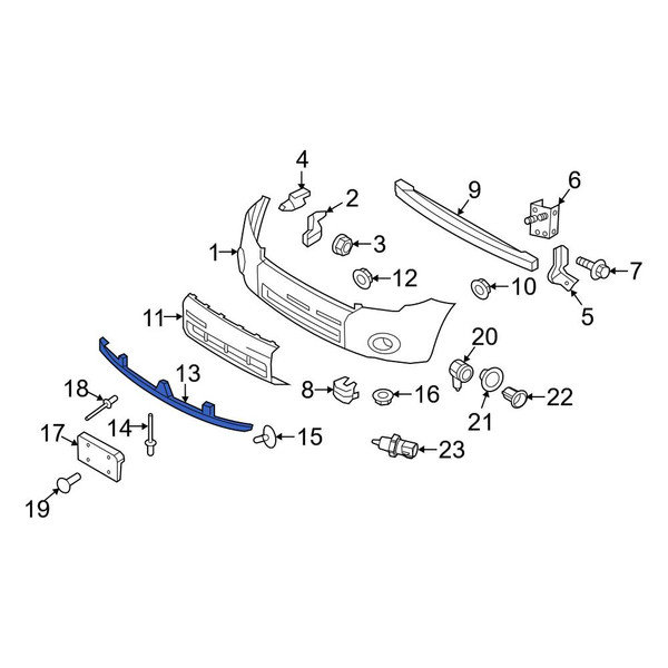 Ford OE 9L8Z17626A - Front Valance Panel